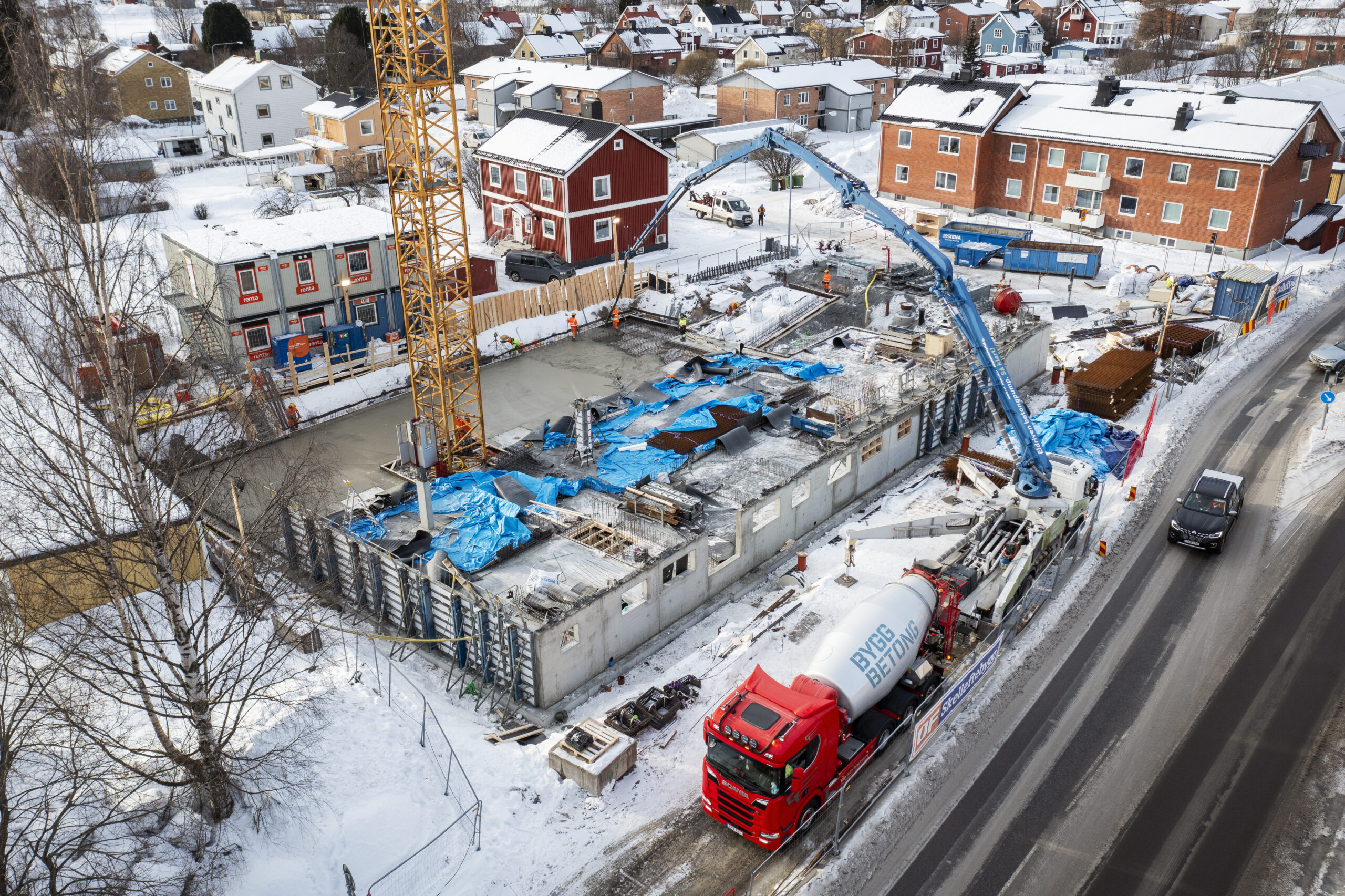 Byggbetong John Dahlgren - först i norr med hybriddriven betongpump ...
